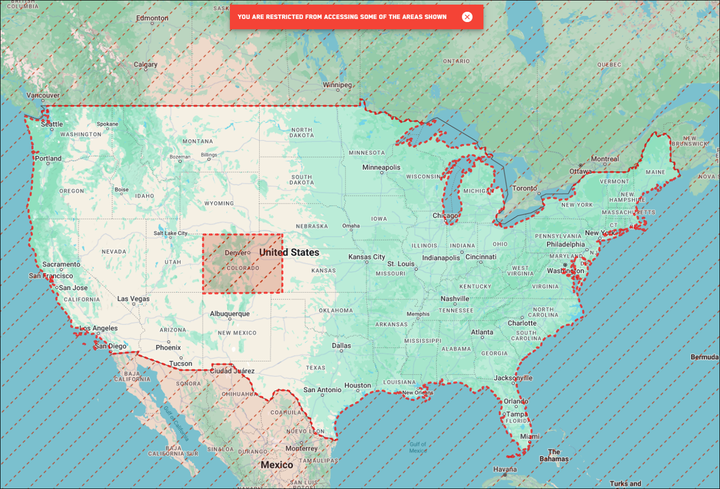 Working Within a Georestriction
