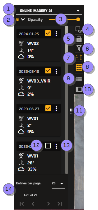 Overview: Imagery Panel